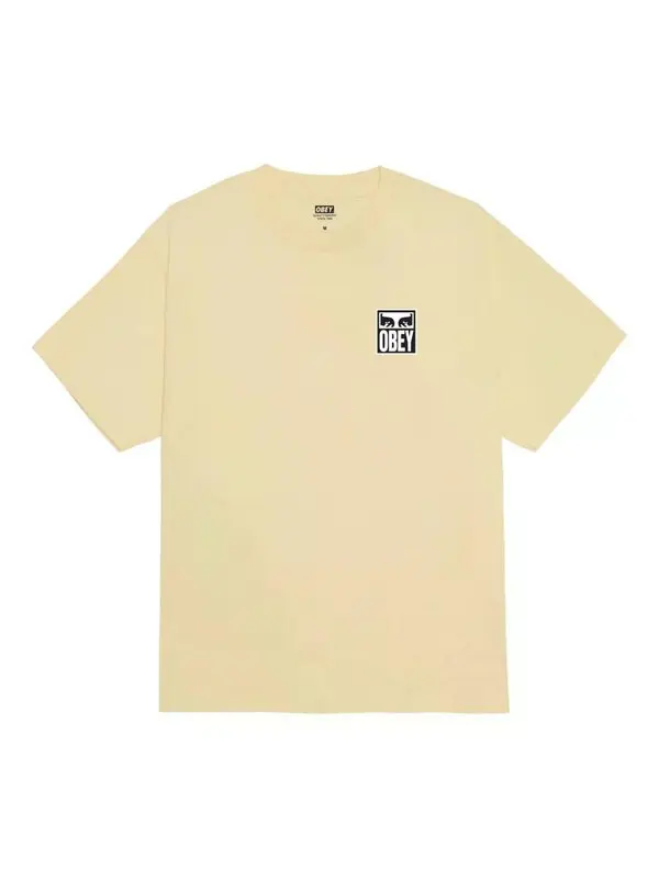 Obey Logo-print T-shirt - Yellow