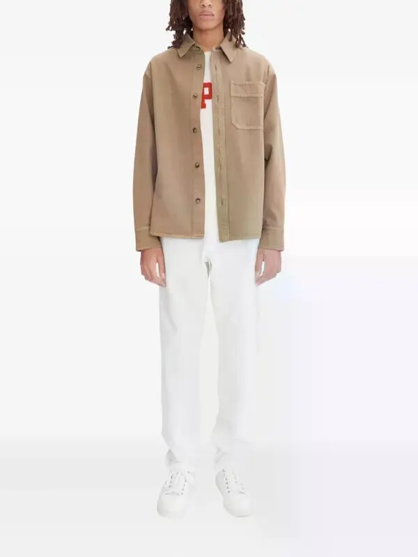 A.p.c. Logo-embroidered Shirt Jacket
