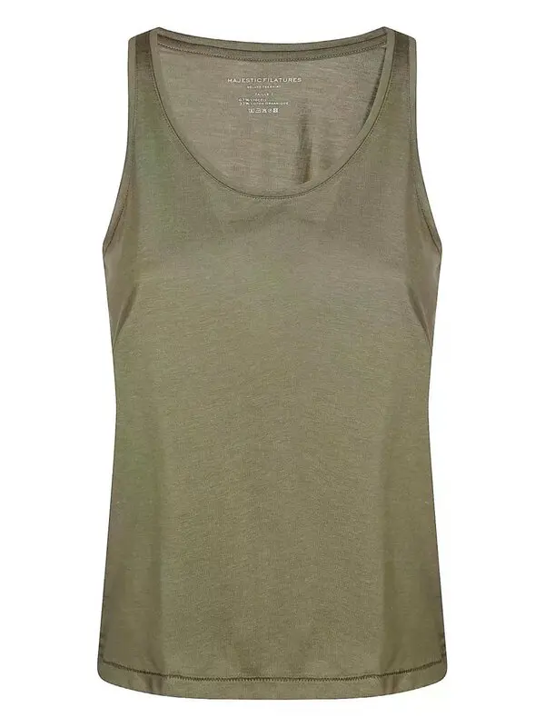 Majestic Filatures U-neck Tank Top - Green