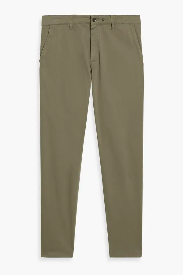 Rag & Bone Standard Cottonblend Twill Chinos - Army Green