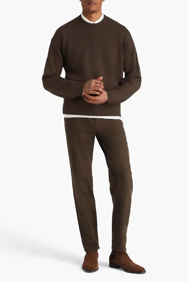 Rag & Bone Clarkson Wool Sweater - Chocolate