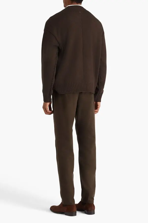 Rag & Bone Clarkson Wool Sweater - Chocolate