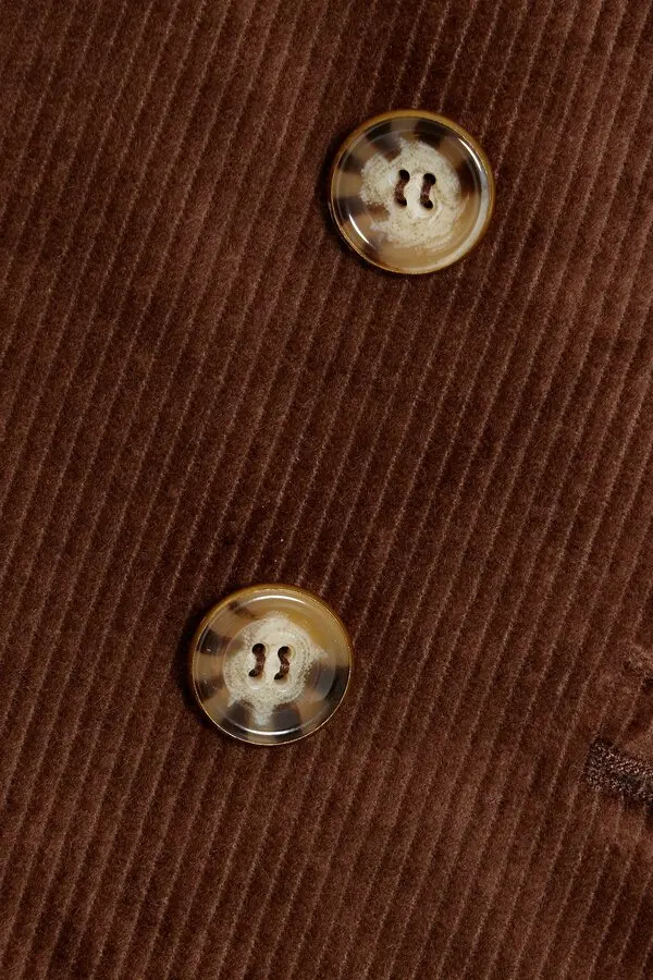Veronica Beard Bentley Double-breasted Corduroy Jacket