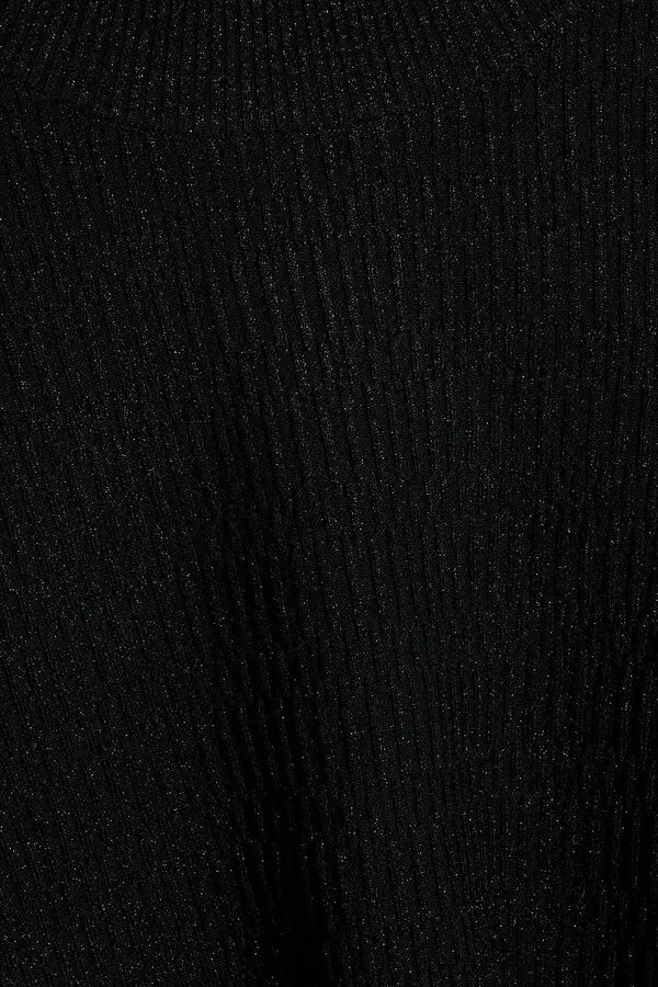 Veronica Beard Metallic Ribbed-knit Sweater