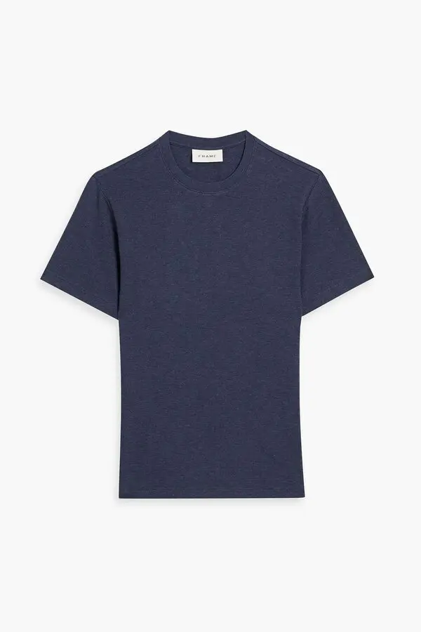 FRAME Duo Fold Cottonjersey Tshirt - Navy