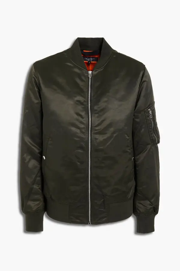 Rag & Bone Manston Satin Bomber Jacket
