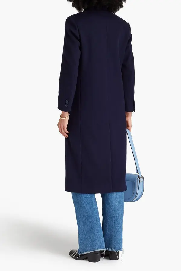 Maje Double-breasted Wool-blend Felt Coat