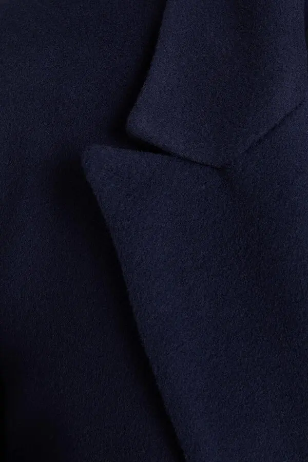 Maje Double-breasted Wool-blend Felt Coat