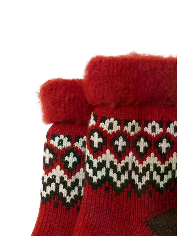 ROTOTO Fair Isle Slipper Socks
