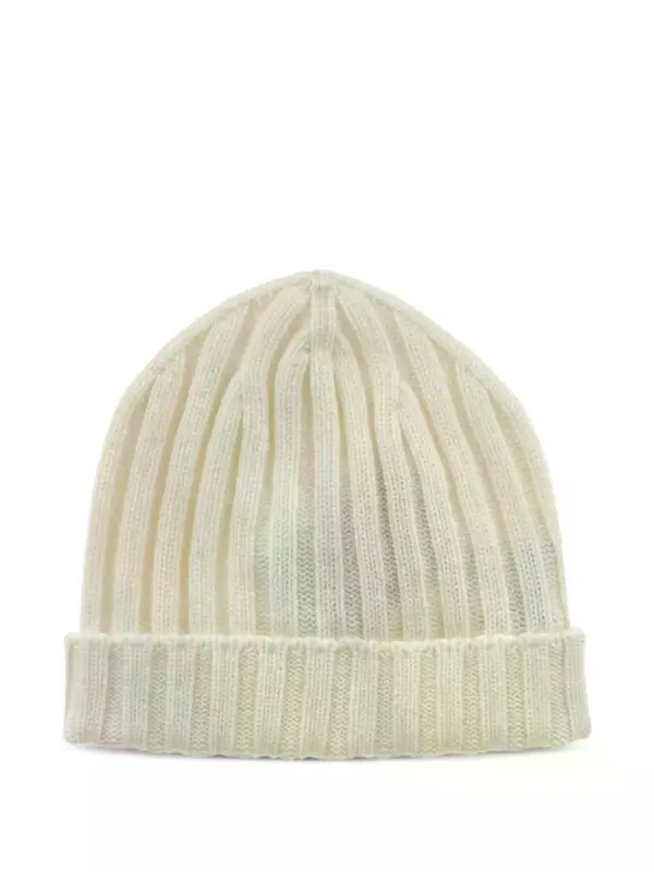 Alpha Industries Ribbed Cashmere Beanie - White