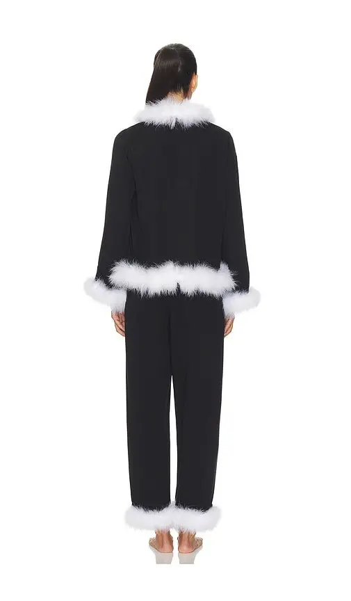 Sleeper Venus In Love Blouse & Pants With Feathers
