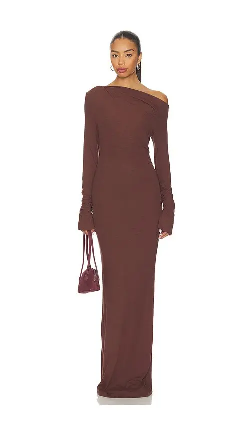 chinese dress ladies REYNA MAXI DRESS – SNDYS US main image 1