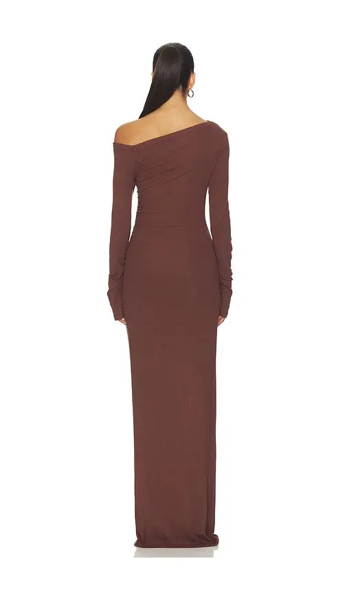 SNDYS. Reyna Maxi Dress - Chocolate