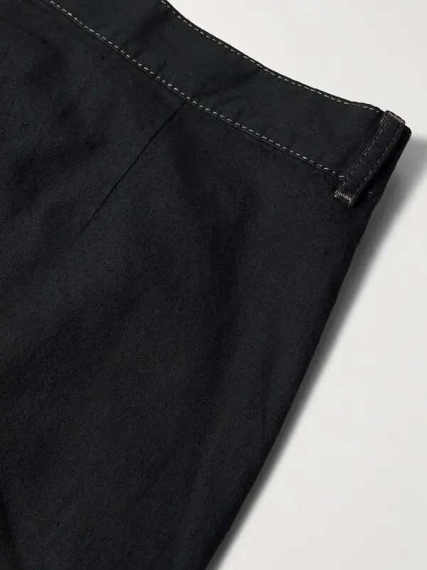 Rick Owens Wide-leg Distressed Jeans - Black