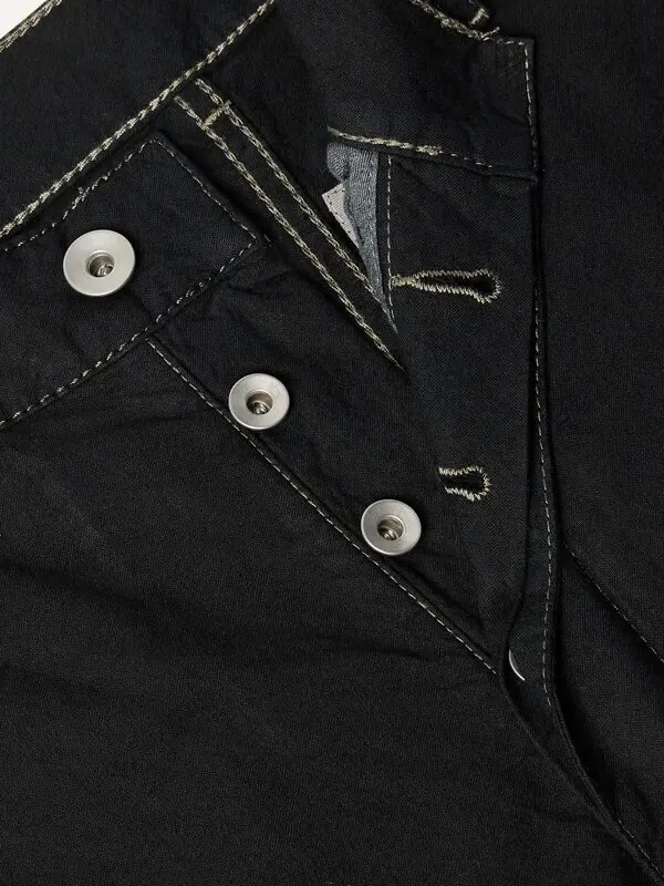 Rick Owens Wide-leg Distressed Jeans - Black