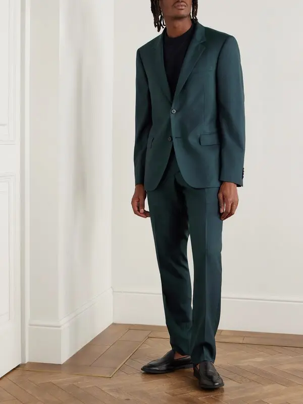 Mr P. Slim-leg Wool And Silk-blend Suit Trousers