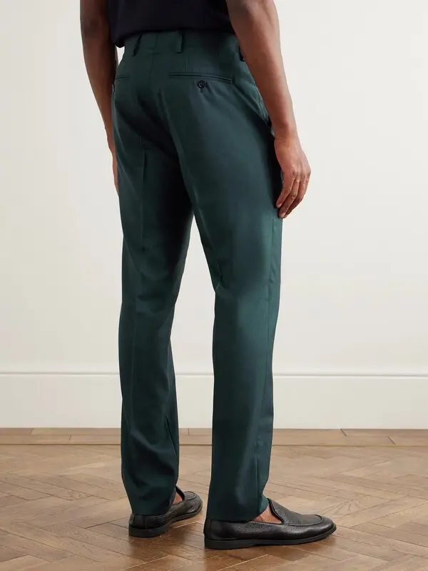 Mr P. Slim-leg Wool And Silk-blend Suit Trousers