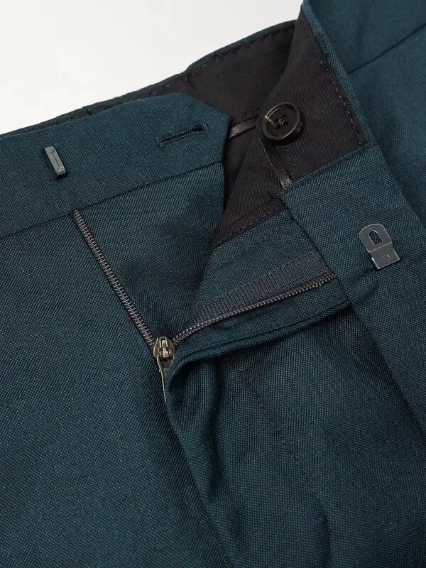 Mr P. Slim-leg Wool And Silk-blend Suit Trousers