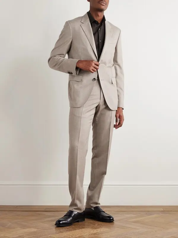 Zegna Wool-gabardine Suit