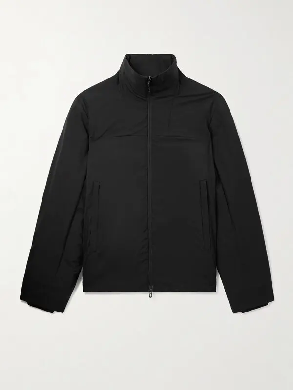 Sease Padded Virgin Wool And Silk-blend Flannel Jacket - Black