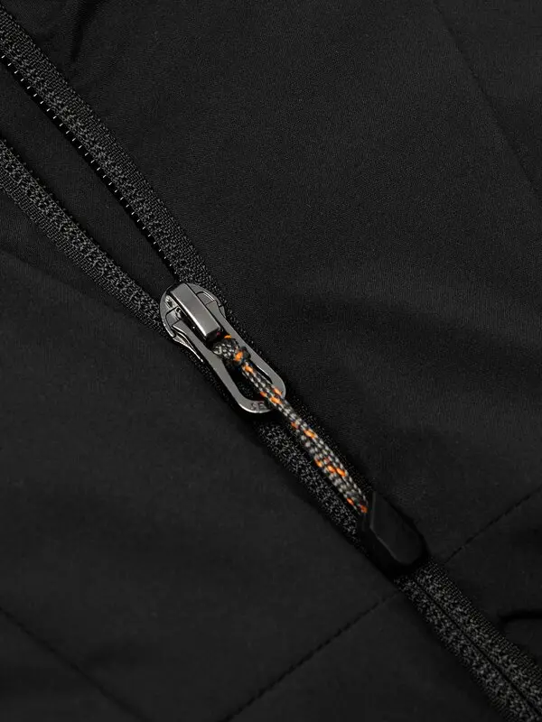 Sease Padded Virgin Wool And Silk-blend Flannel Jacket - Black