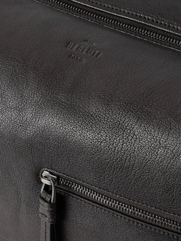Berluti Un Jour Textured-leather Messenger Bag