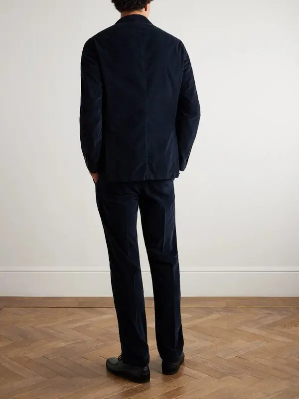 Massimo Alba Sand Unstructured Cotton-corduroy Suit