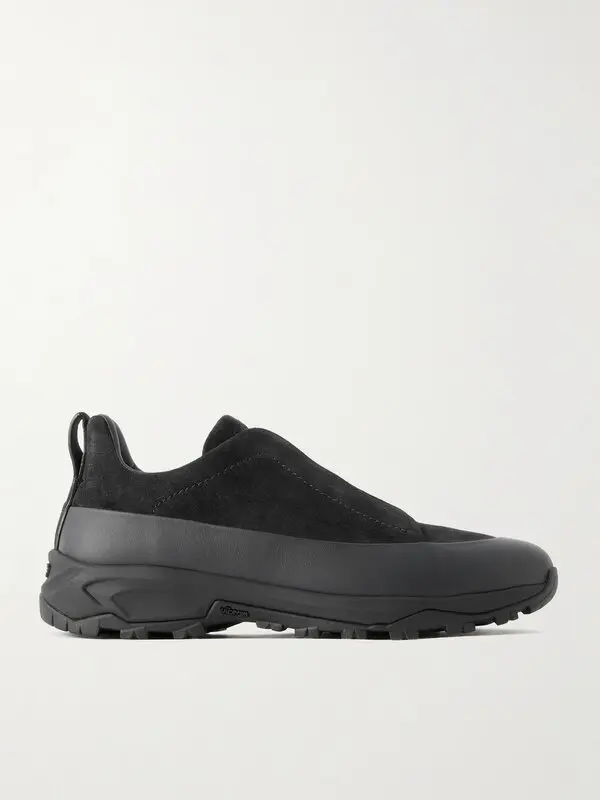 Zegna Triple Stitch™ Monte Suede Slip-on Sneakers - Blue