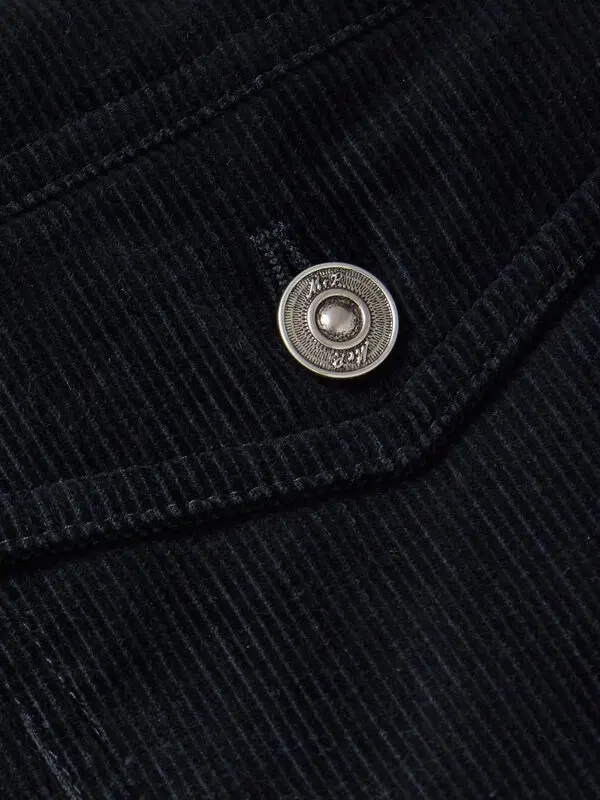 Mr P. Cotton-corduroy Trucker Jacket - Blue