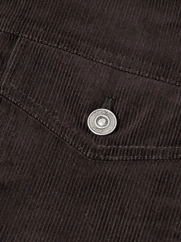 Mr P. Cotton-corduroy Trucker Jacket - Brown