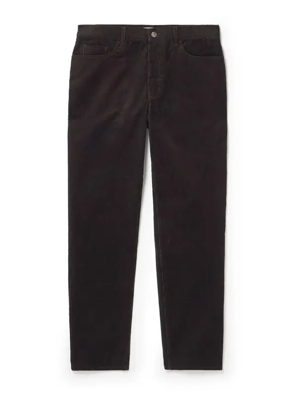 Mr P. Samuel Straight Leg Cotton Corduroy Trousers