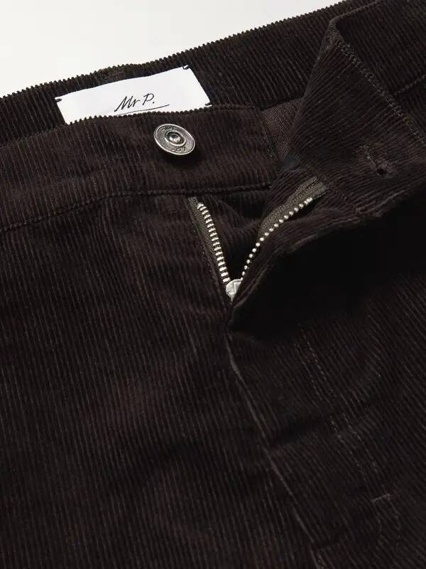 Mr P. Samuel Straight Leg Cotton Corduroy Trousers