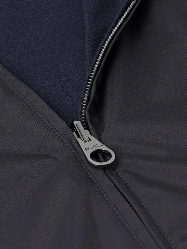 Loro Piana Reversible Storm System® Windmate® And Cashmere Hooded Bomber Jacket - Blue