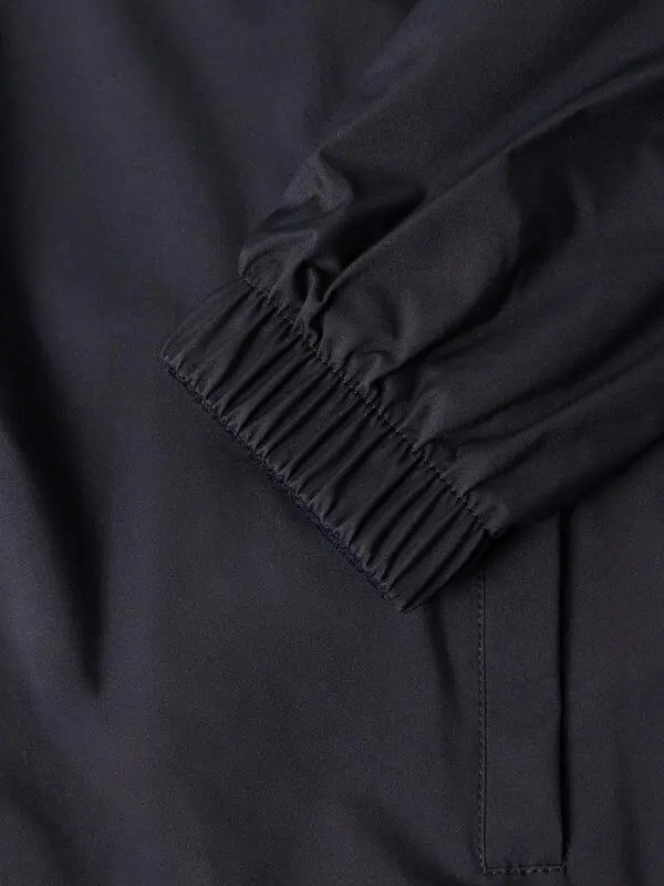 Loro Piana Reversible Storm System® Windmate® And Cashmere Hooded Bomber Jacket - Blue