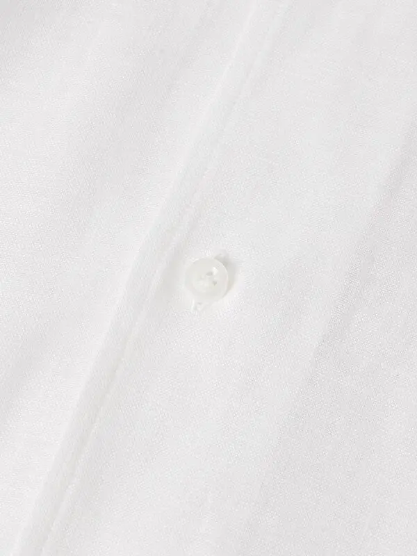 SAMAN AMEL Linen Shirt - White