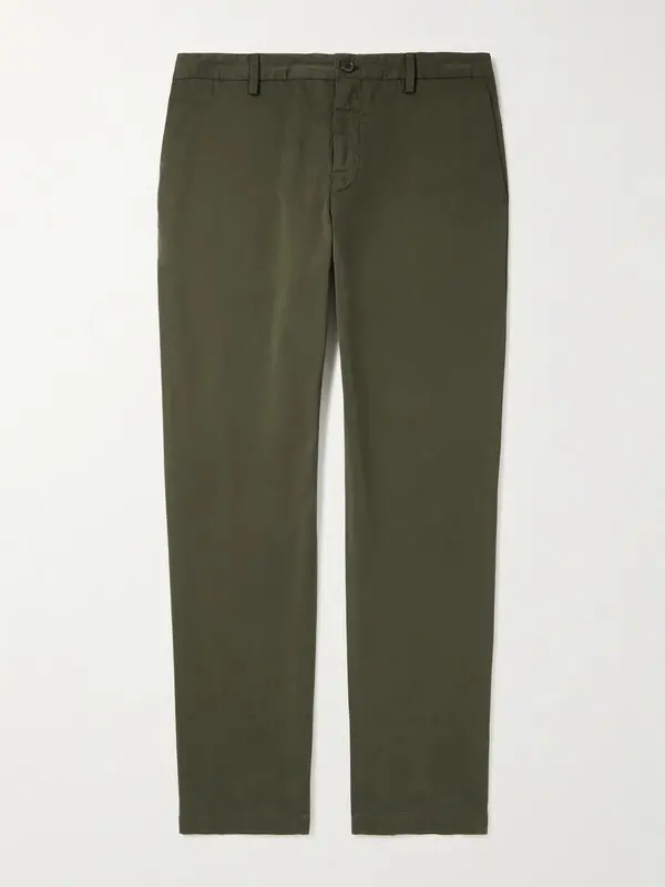Paul Smith Straight-leg Cotton-blend Trousers