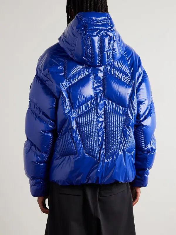 Moncler A$ap Rocky Bahianinha Quilted Glossed-shell Hooded Down Jacket - Blue
