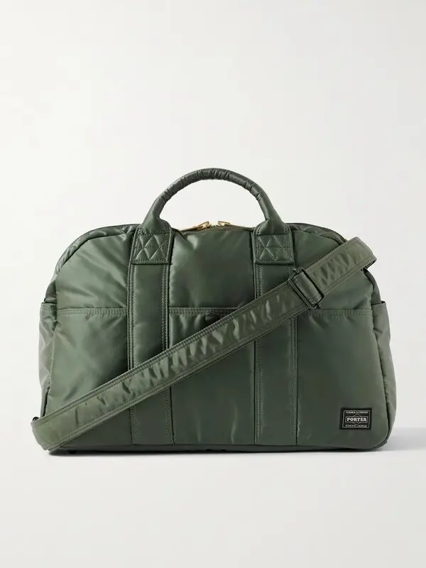 PORTER-YOSHIDA & CO Tanker Boston Nylon Tote Bag - Green