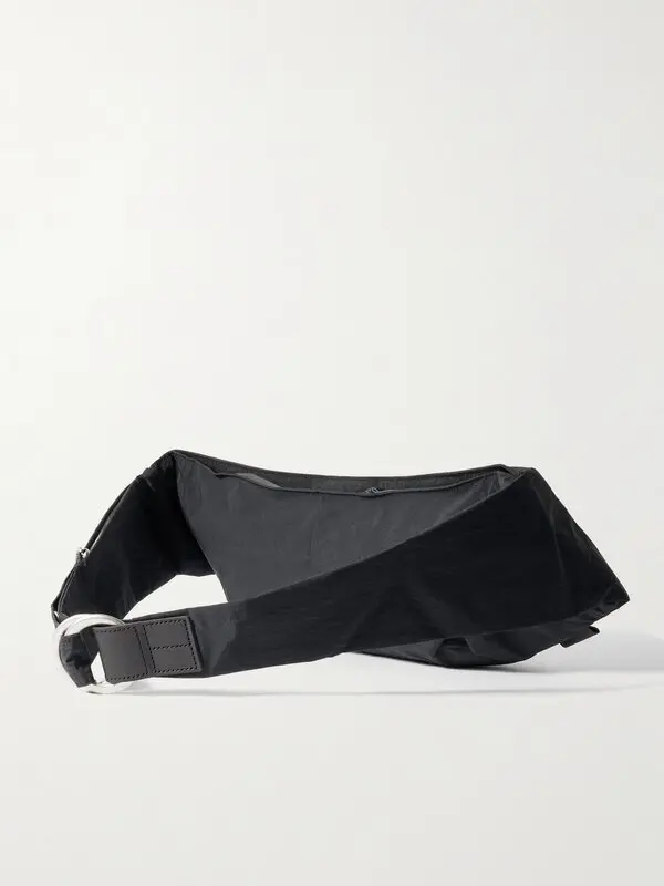 MASTER-PIECE CO Sash Leather-trimmed Coated-nylon Sling Bag