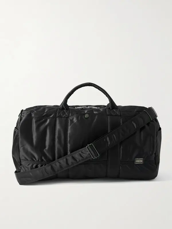 PORTER-YOSHIDA & CO Tanker Drum Nylon-twill Weekend Bag - Black