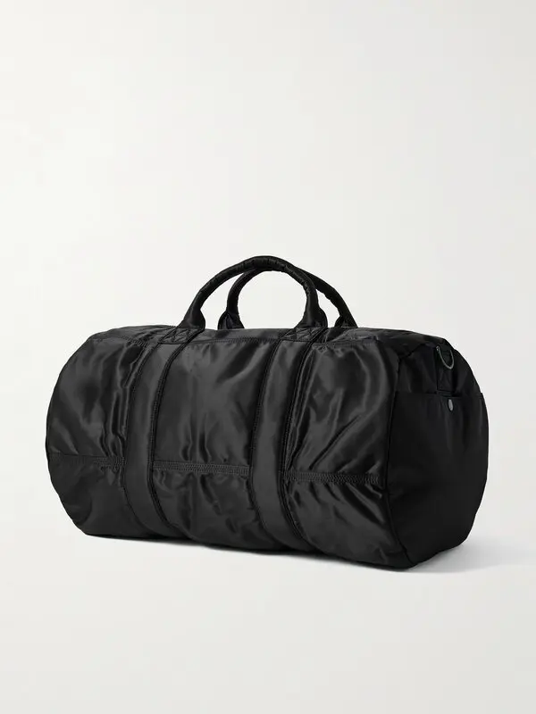 PORTER-YOSHIDA & CO Tanker Drum Nylon-twill Weekend Bag - Black