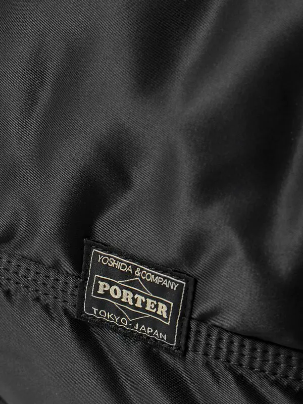PORTER-YOSHIDA & CO Tanker Drum Nylon-twill Weekend Bag - Black
