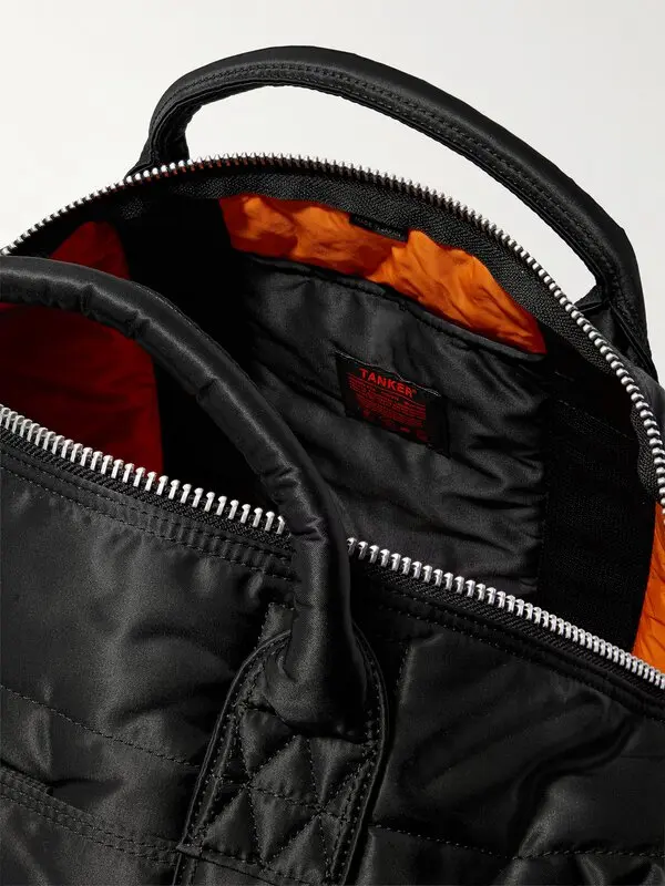 PORTER-YOSHIDA & CO Tanker Drum Nylon-twill Weekend Bag - Black