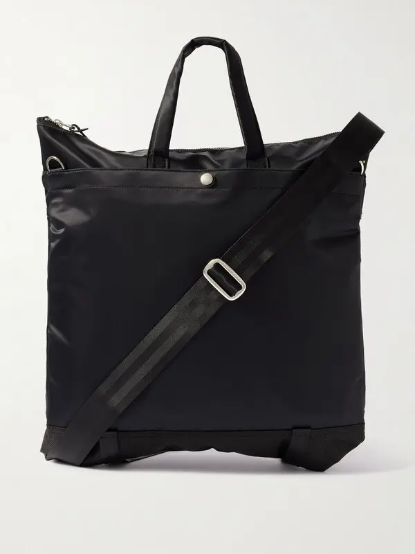 MASTER-PIECE CO Lightning Leather-trimmed Tote Bag - Black