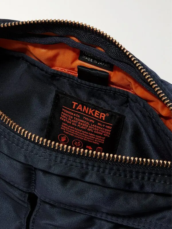 PORTER-YOSHIDA & CO Tanker Sling Nylon-twill Messenger Bag - Blue