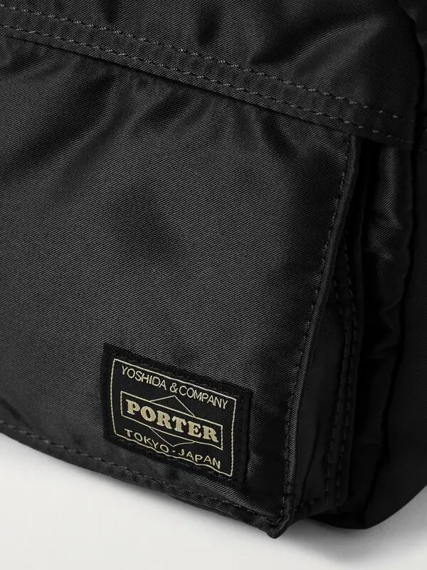 PORTER-YOSHIDA & CO Tanker Sling Nylon-twill Messenger Bag - Black