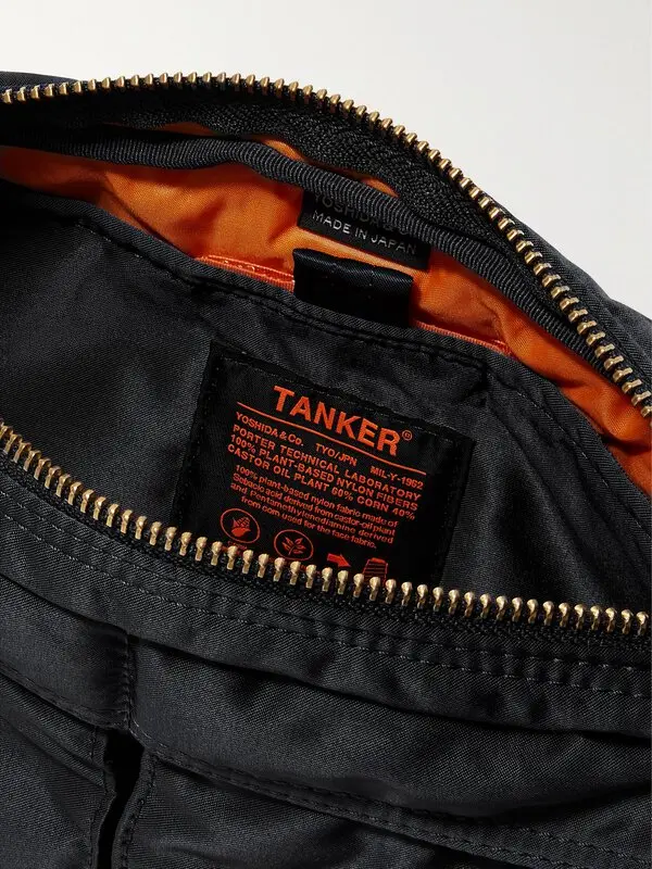 PORTER-YOSHIDA & CO Tanker Sling Nylon-twill Messenger Bag - Black