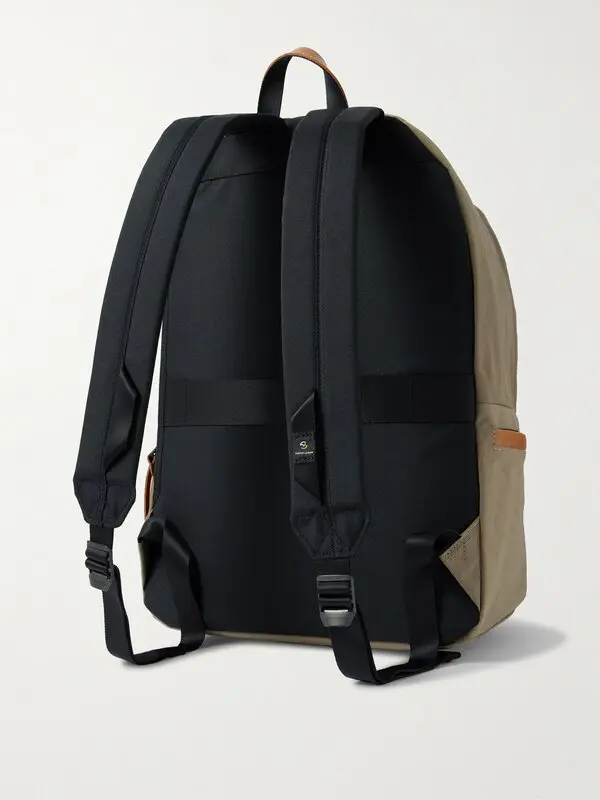 MASTER-PIECE CO Root Leather-trimmed Backpack