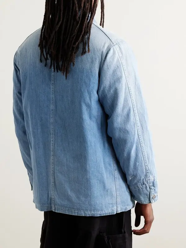 Visvim Social Sculpture Denim Chore Jacket - Blue