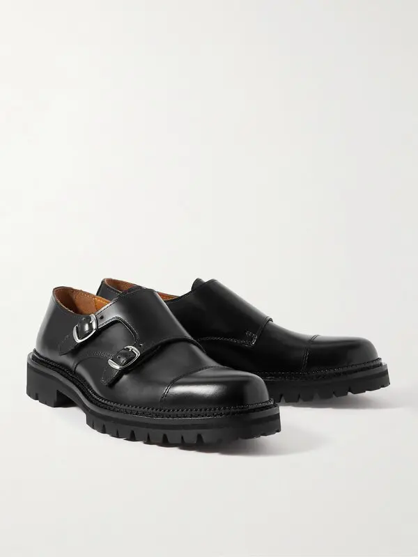 Mr P. Olie Leather Monk-strap Shoes